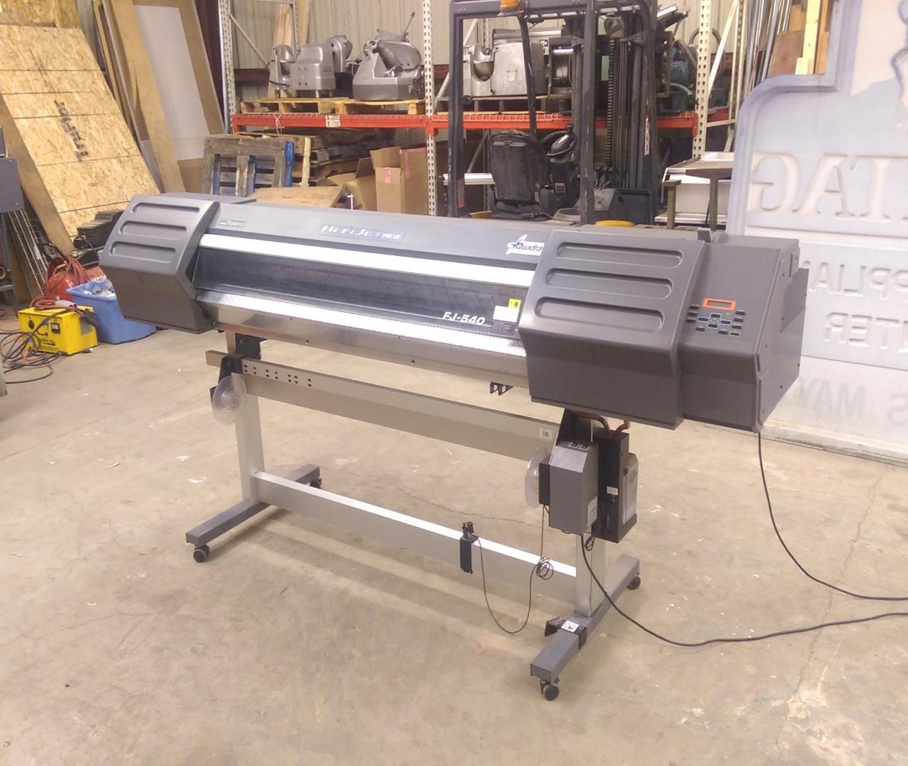 Lot #27: Roland Quadra FJ 540, 54" 6 Color Dye Printer, Serial ...